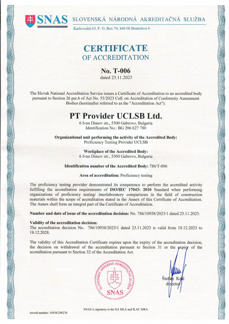 Accreditation | Pt Provider UCLSB